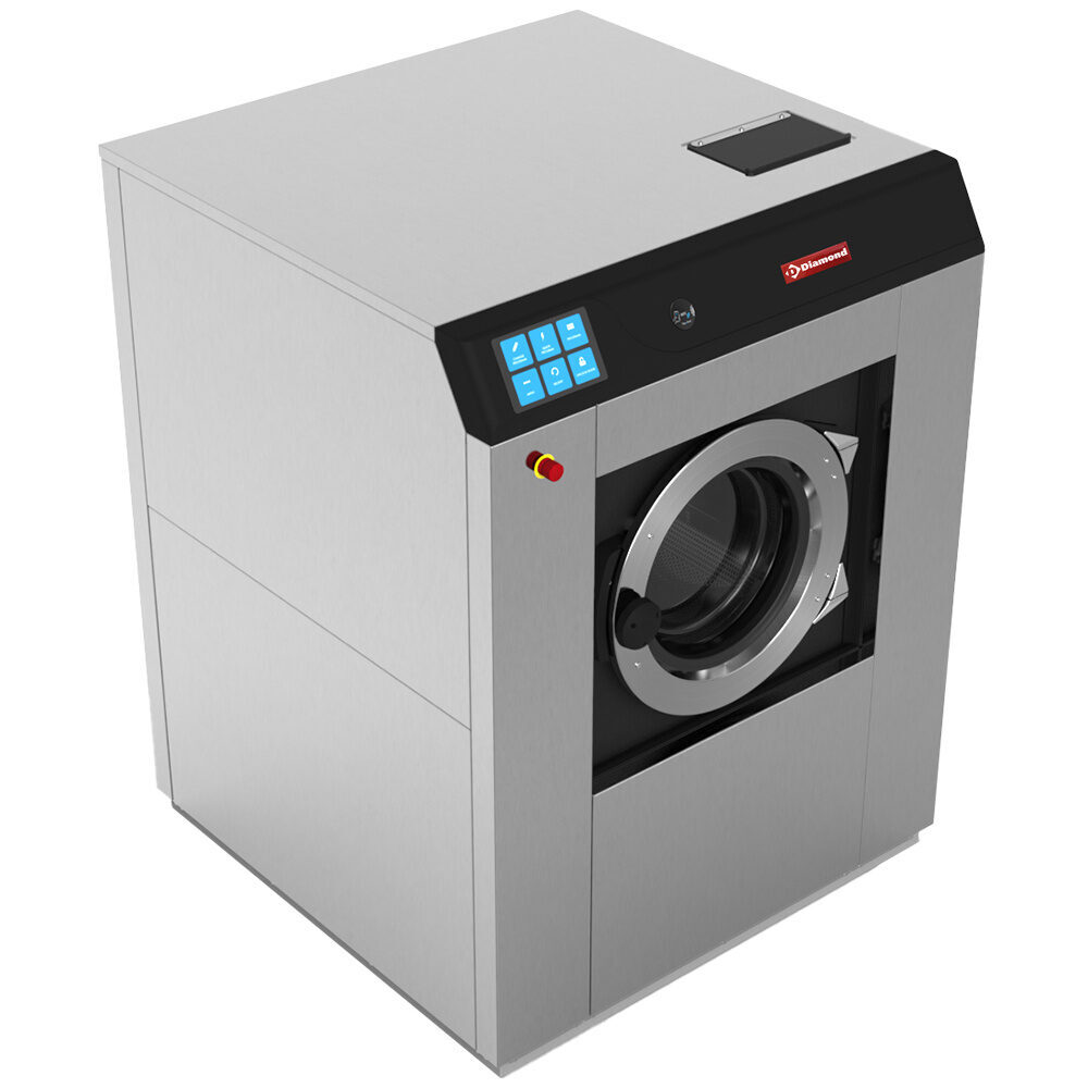 Industriële wasmachine met super centrifuge 32 kg "r.v.s." | Diamond ...